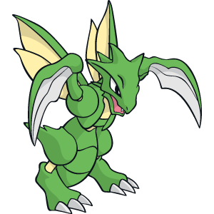 Scyther - Pokémon #123 - Pokétown Pokédex