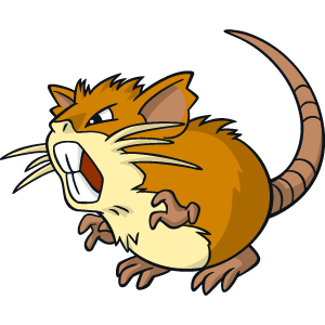 Raticate - Pokémon #20 - Pokétown Pokédex