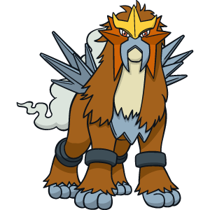 Entei - Pokémon #244 - Pokétown Pokédex