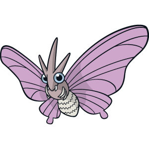 Venomoth - Pokémon #49 - Pokétown Pokédex